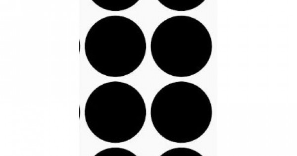 Big 50mm Writable Black Round Sticker Labels [Your online shop for ...