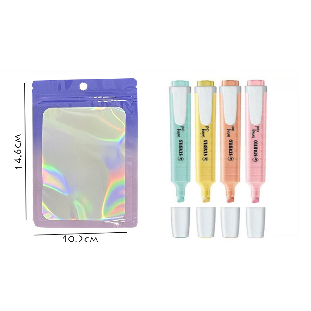 Ombre Purple Thick Zip to seal Ziplock bags with Coloured Backing and ...