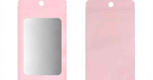 Pink Thick Zip to seal Ziplock bags with Coloured Backing and Clear ...