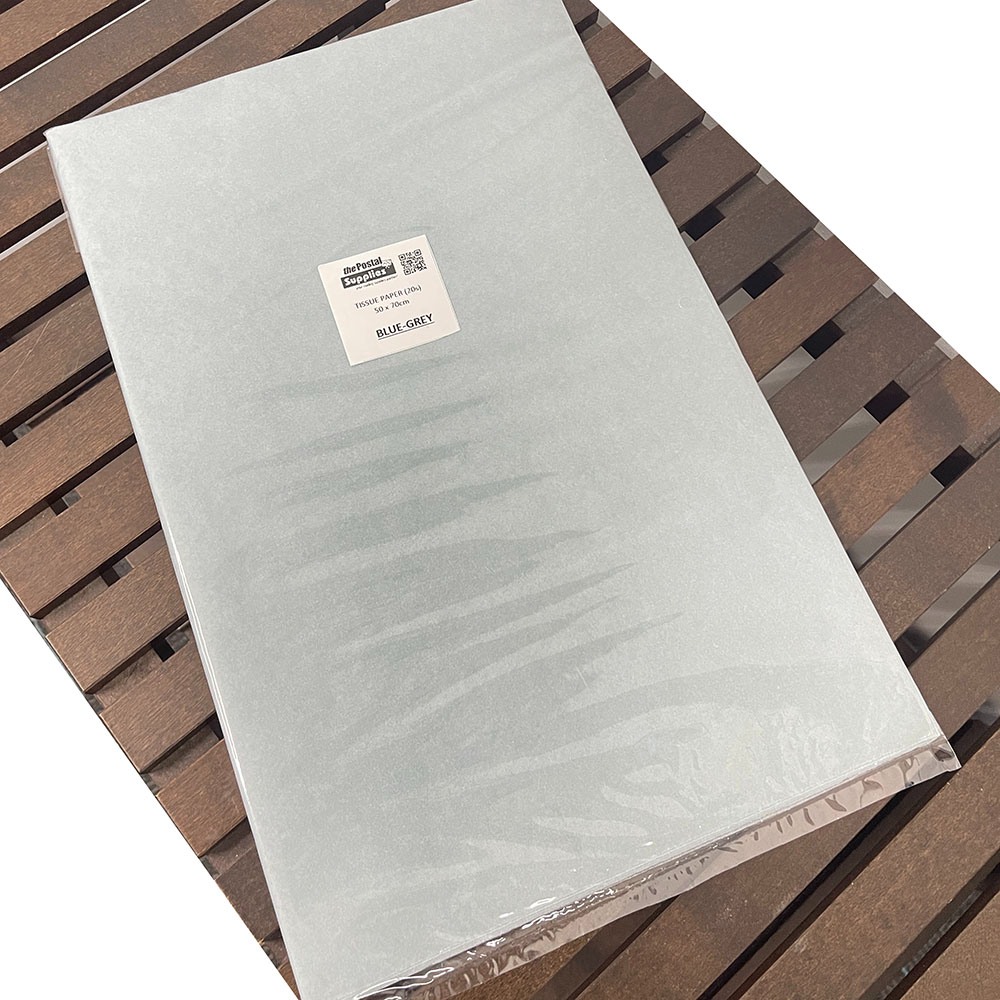 Blue-Grey 17gsm Coloured Tissue Wrapping Papers 50x75cm [Your online ...
