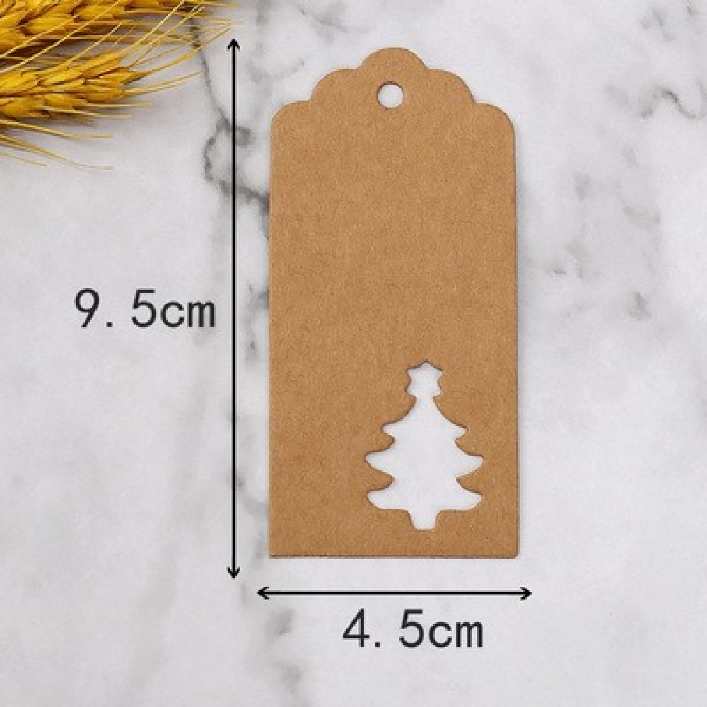Rectangular Christmas Gift Tag with Die-cut Tree GT07 [Your online shop ...