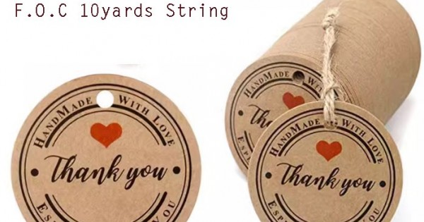 Round Handmade with Love Kraft Gift Tag GT31 [Your online shop for ...