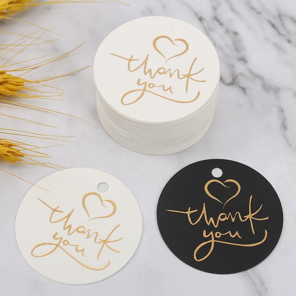 GT35 Gold Emboss Round Thank You Gift Tags [Your online shop for ...