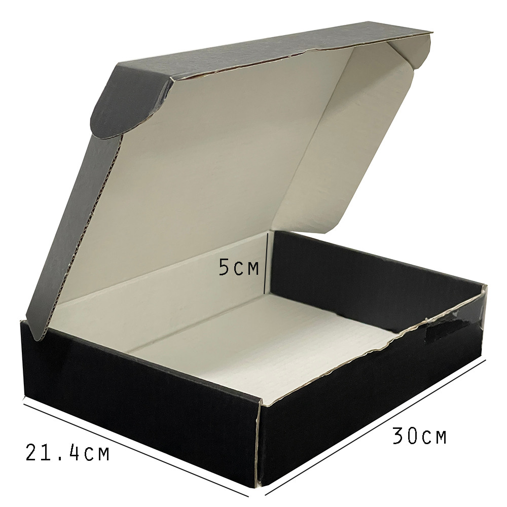 Black Postal Mailing Box Die-cut Pizza Box Size #DC-ZS3-A4 [Your online ...