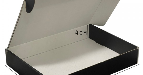Black Postal Box 200x140x40mm – A5 Size | Ideal for Facial Masks, Books ...