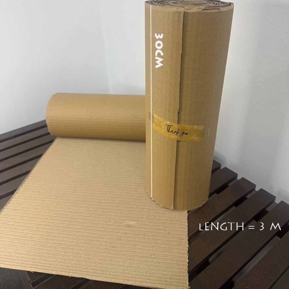 30cm Kraft Corrugated Roll – 3m for Packing & Shipping [Your online ...