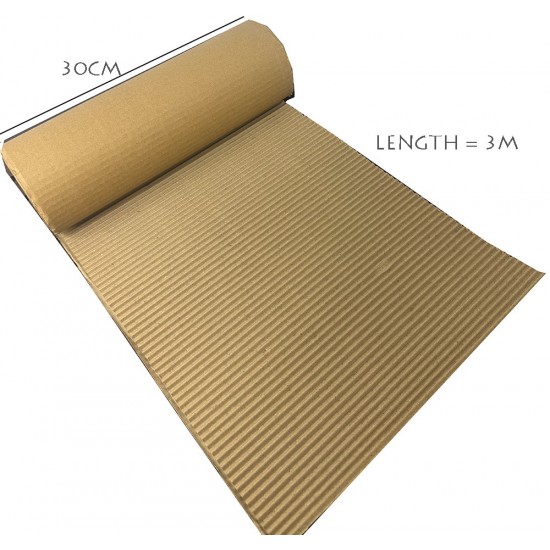30cm Kraft Corrugated Roll – 3m for Packing & Shipping [Your online ...